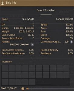 BDO Ship Stat Comparison | GrumpyG