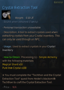 BDO Crystals Guide: Transfusion Basics | GrumpyG